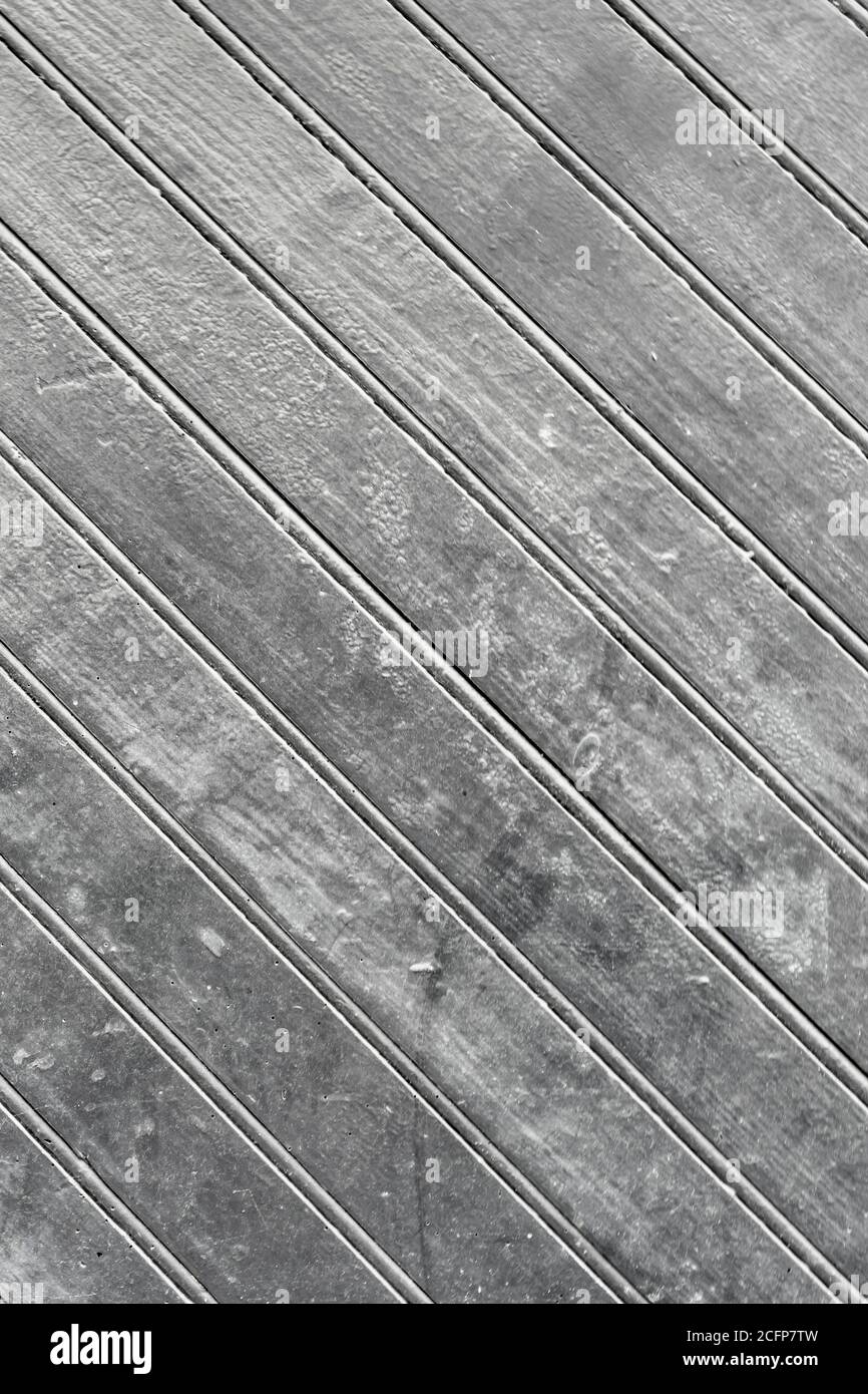 Abstract background from gray wooden panels. Plank diagonal texture ...