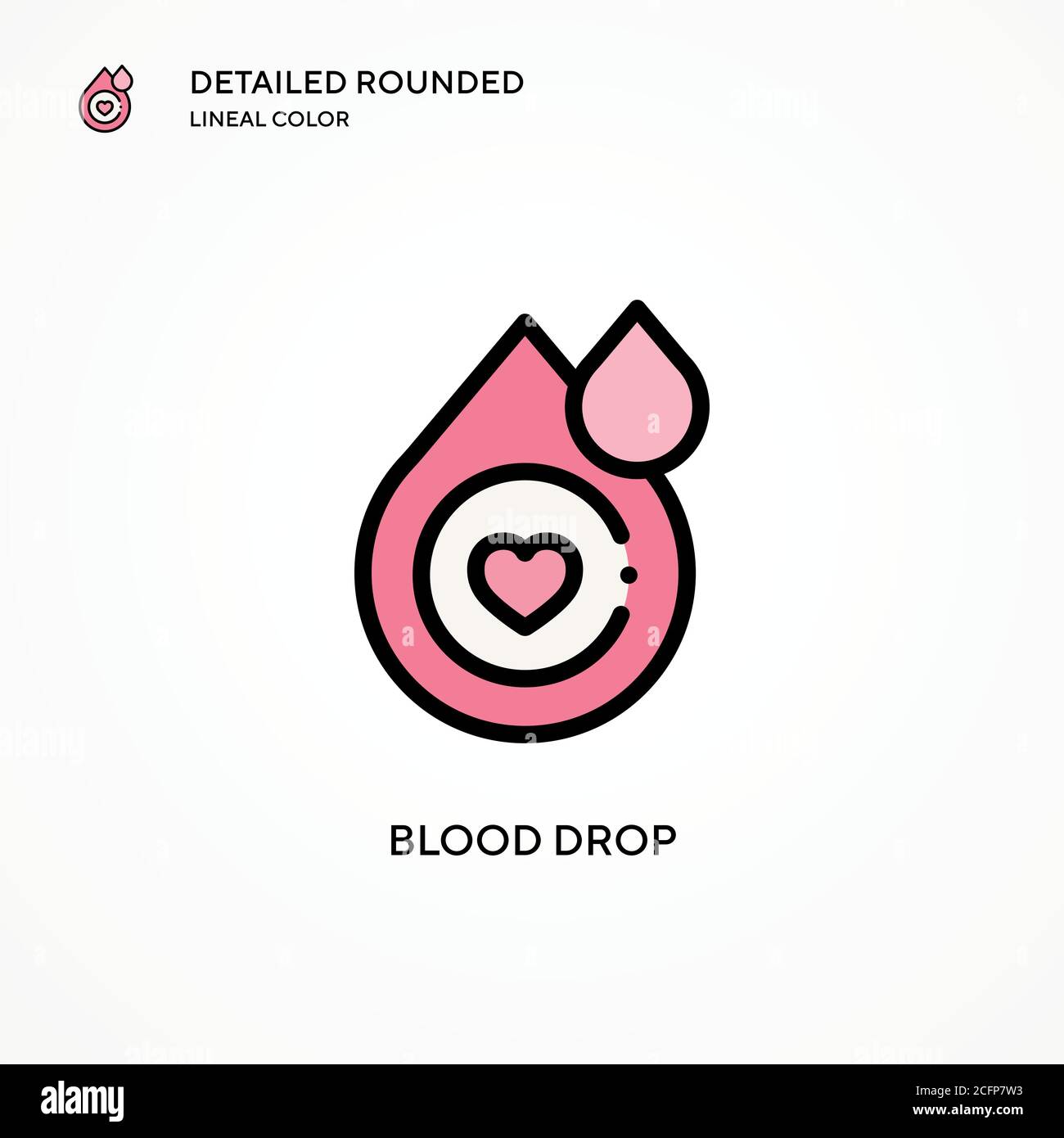 Blood drop vector icon. Modern vector illustration concepts. Easy to ...