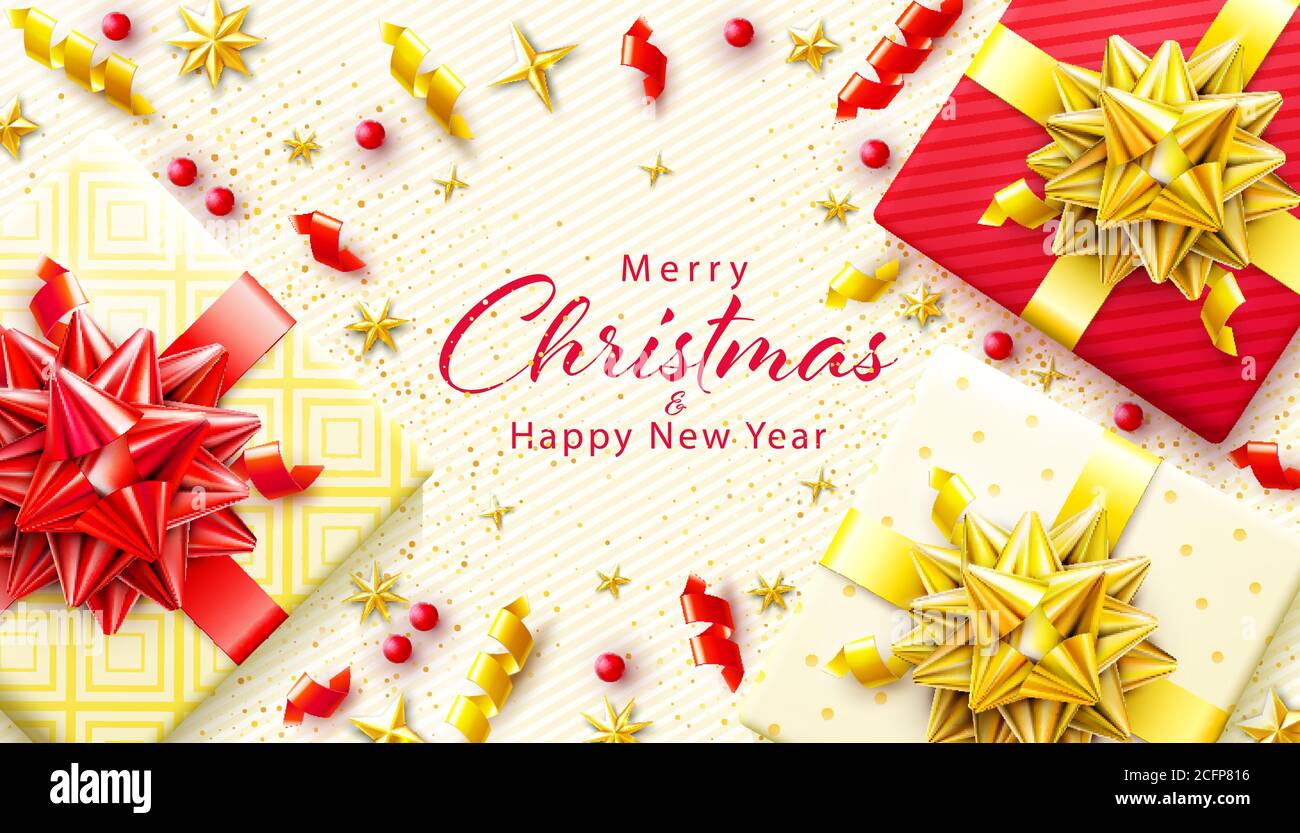 Christmas holiday gift background Stock Vector Images - Alamy