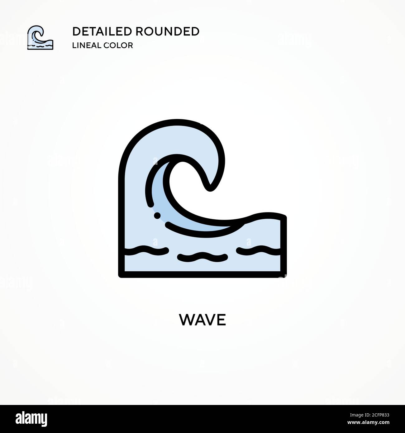 Wave vector icon. Modern vector illustration concepts. Easy to edit and ...