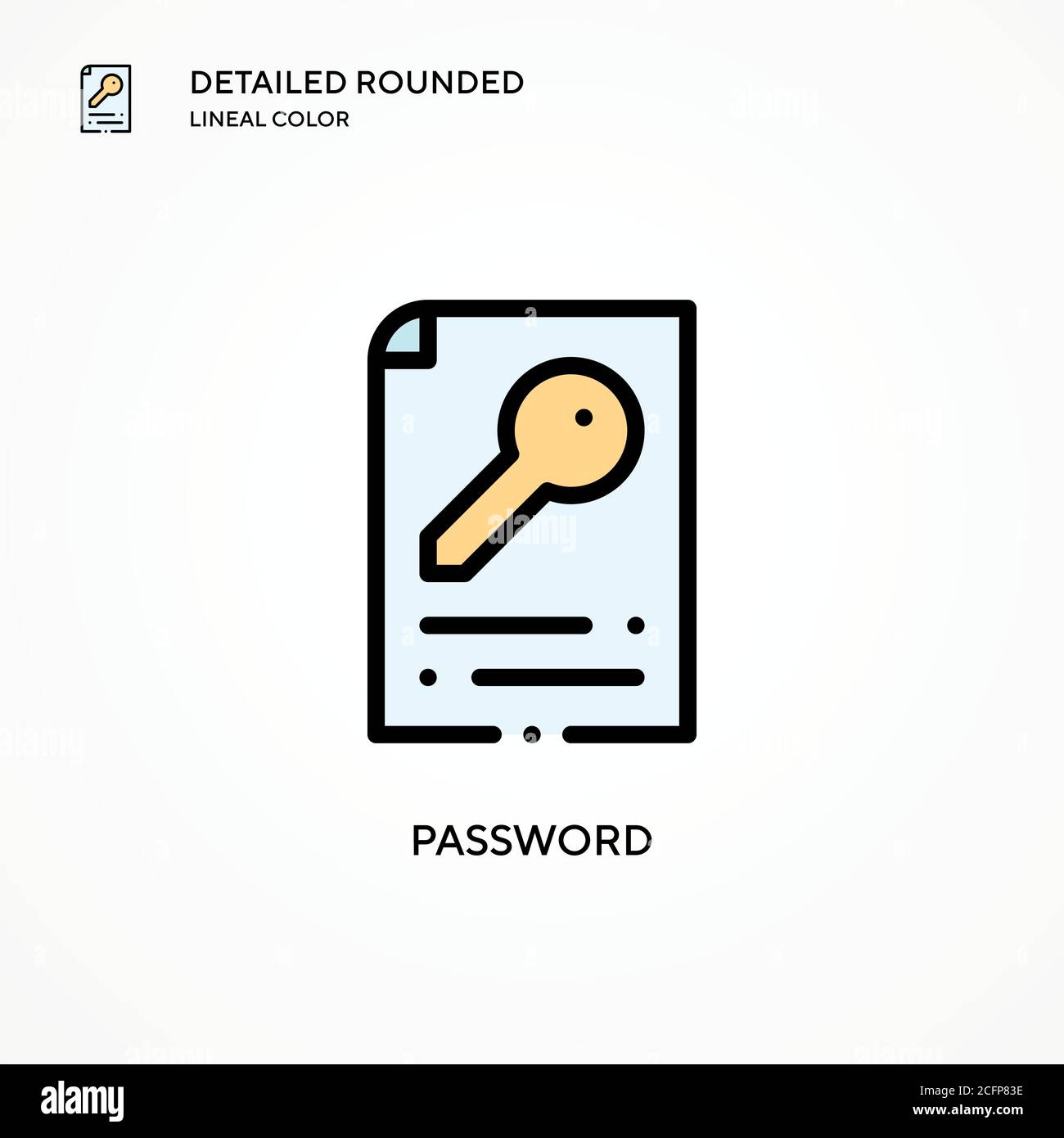 Password vector icon. Modern vector illustration concepts. Easy to edit ...