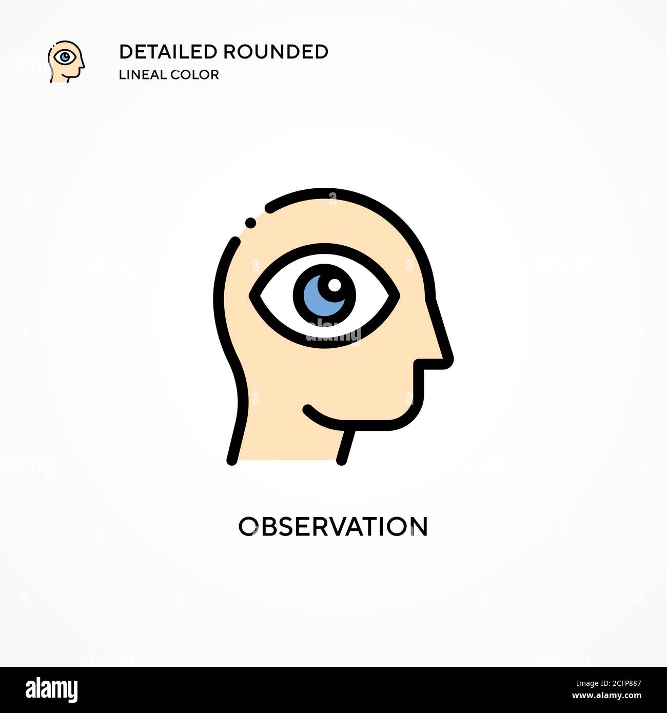 Observation vector icon. Modern vector illustration concepts. Easy to ...
