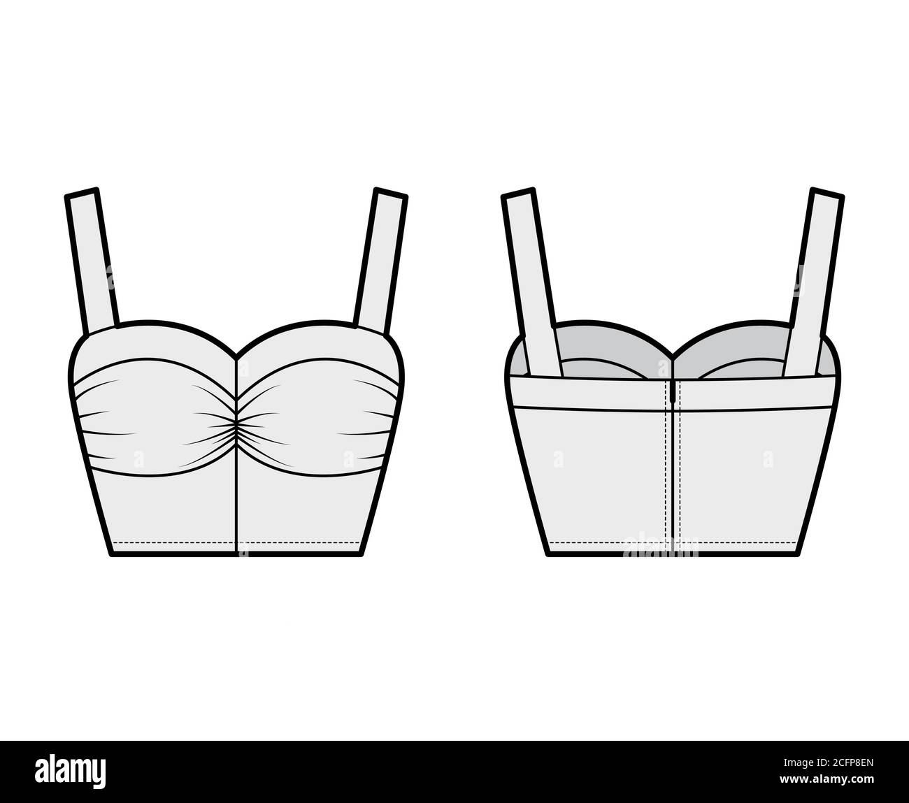Sweetheart neckline model Stock Vector Images - Alamy