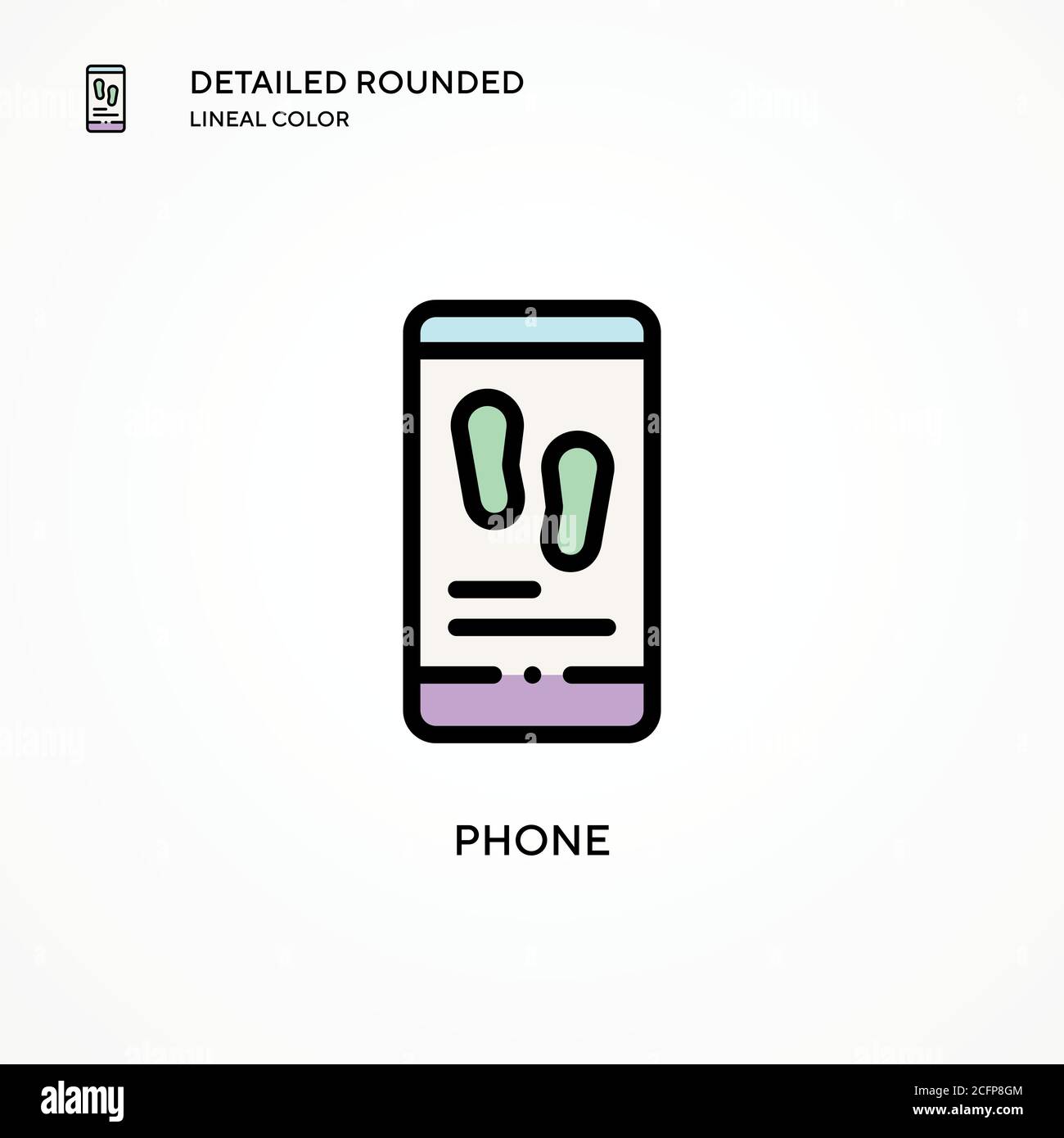 Phone vector icon. Modern vector illustration concepts. Easy to edit ...