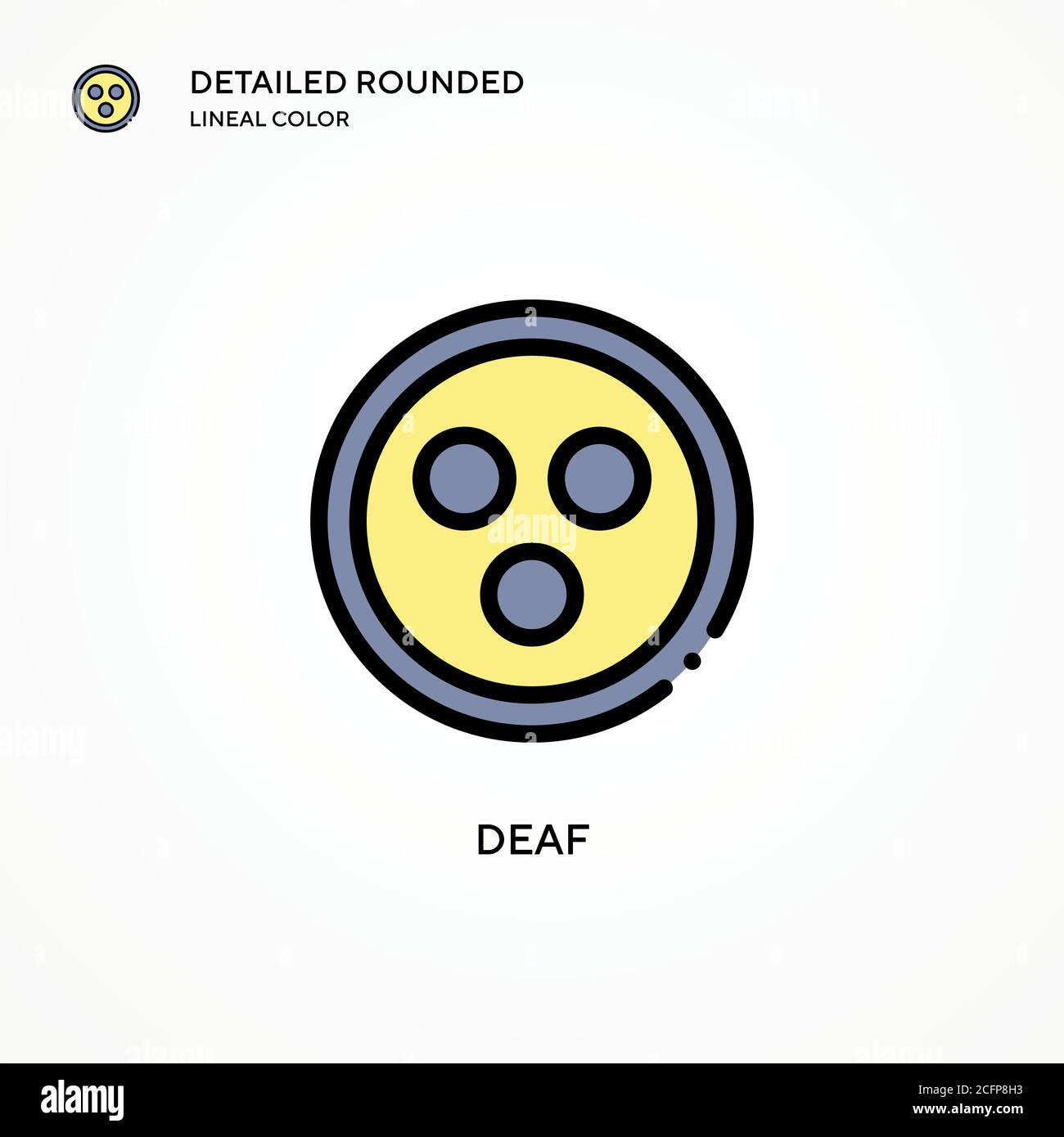 Deaf vector icon. Modern vector illustration concepts. Easy to edit and ...