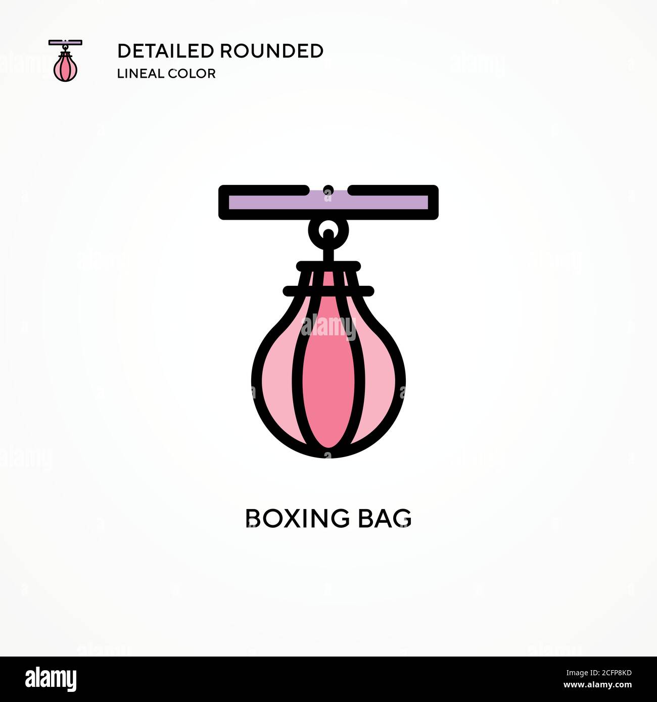 Boxing bag vector icon. Modern vector illustration concepts. Easy to ...