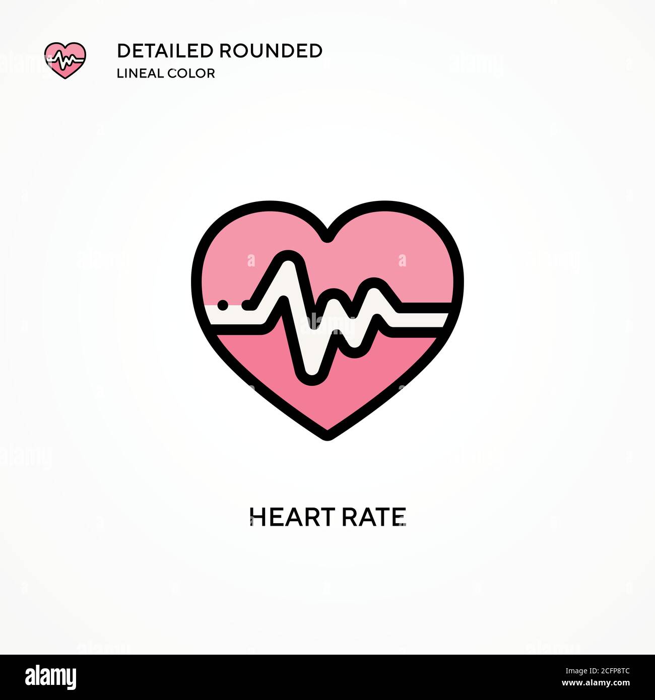 Heart rate vector icon. Modern vector illustration concepts. Easy to ...