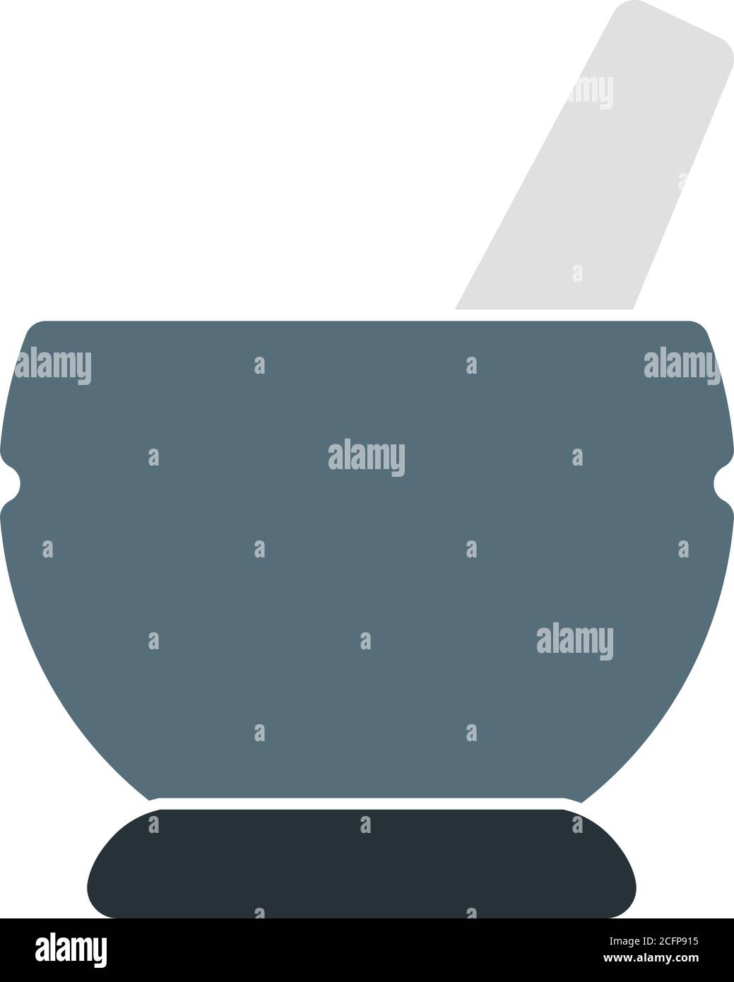 Mortar And Pestel Icon. Flat Color Design. Vector Illustration Stock ...