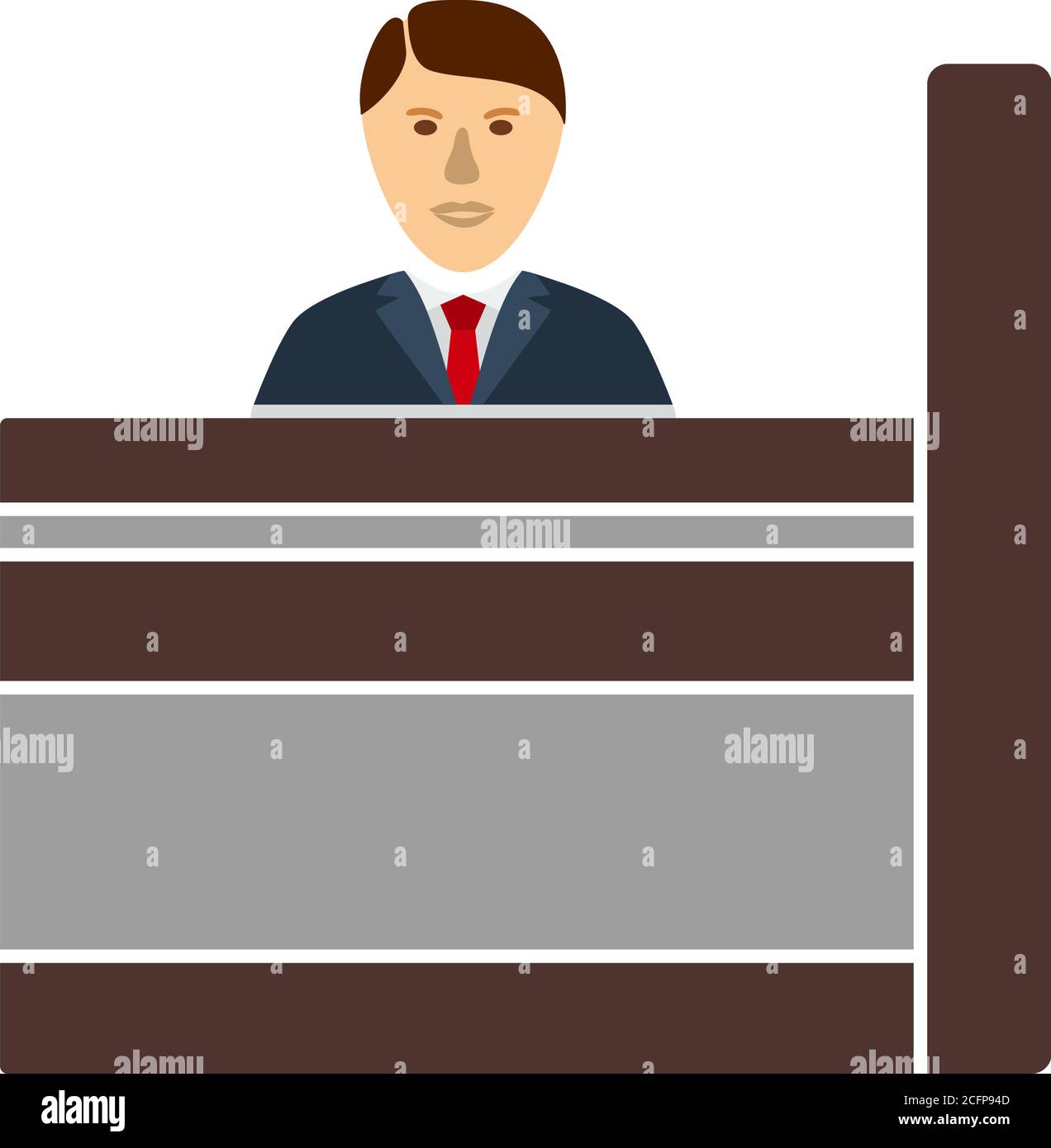 Bank clerk Cut Out Stock Images & Pictures - Alamy
