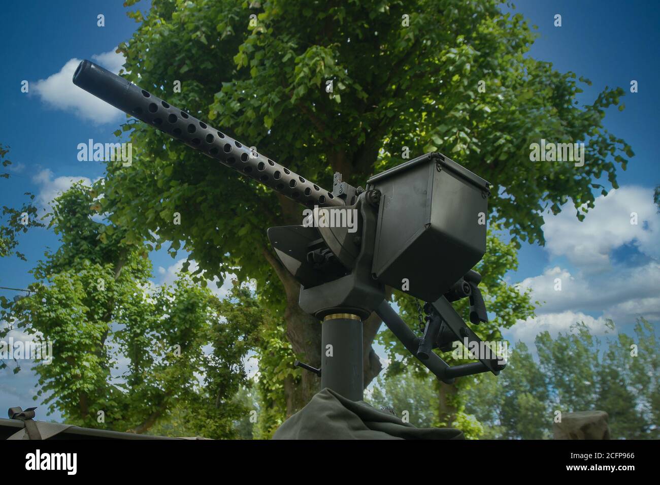 WW2 30 caliber machine gun Stock Photo - Alamy