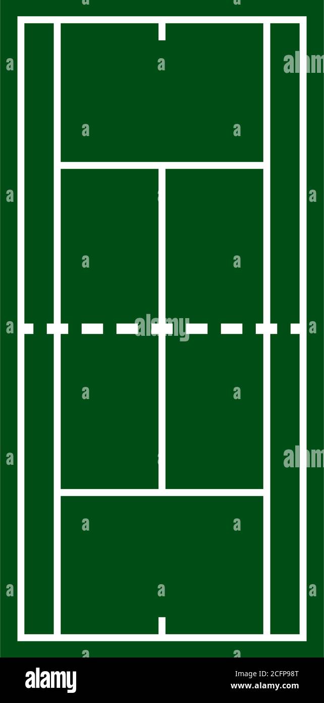 Tennis Field Mark Icon. Flat Color Design. Vector Illustration Stock ...