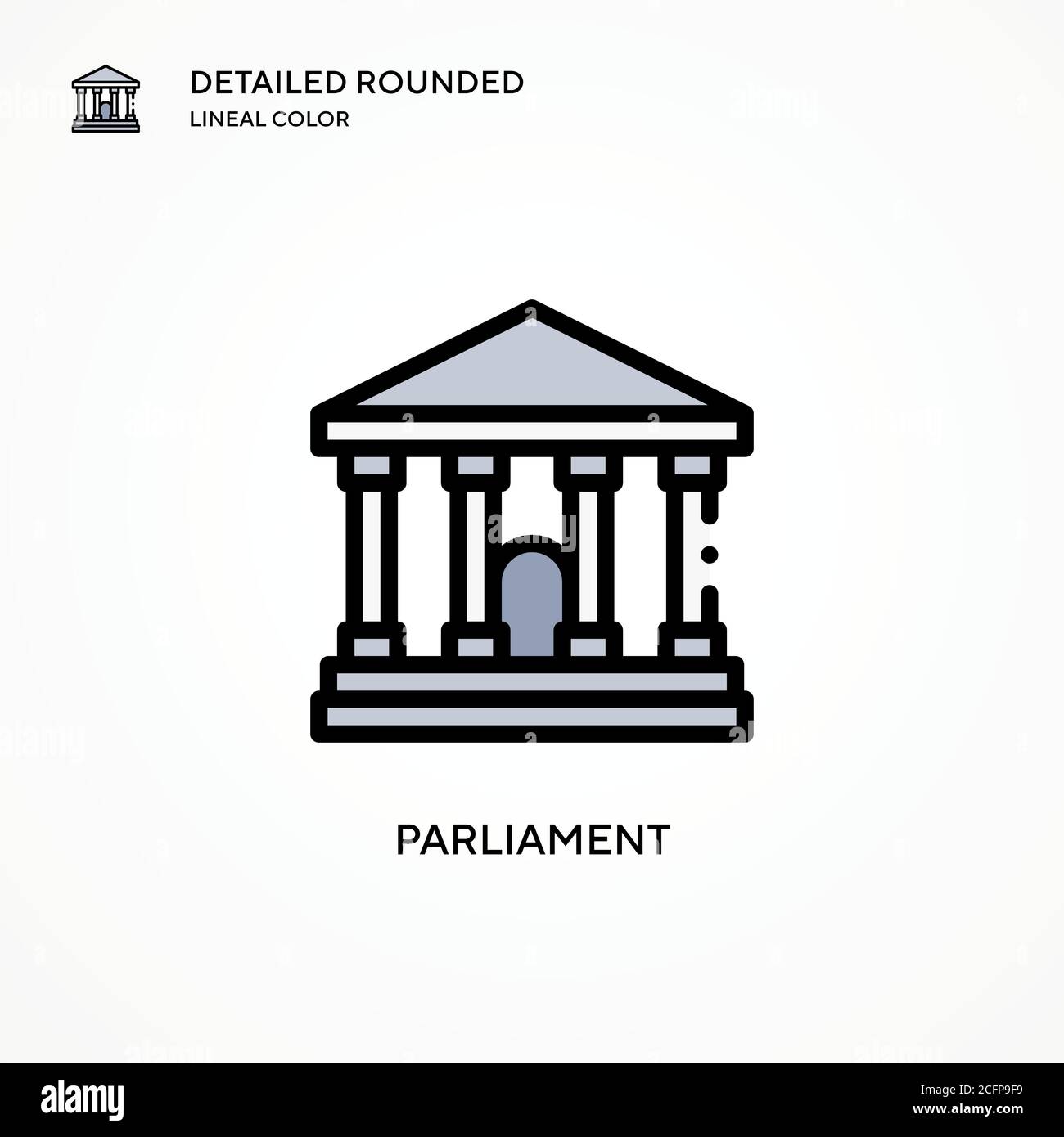 Parliament vector icon. Modern vector illustration concepts. Easy to ...