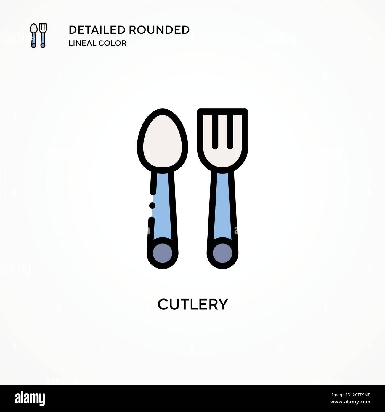 Cutlery vector icon. Modern vector illustration concepts. Easy to edit ...