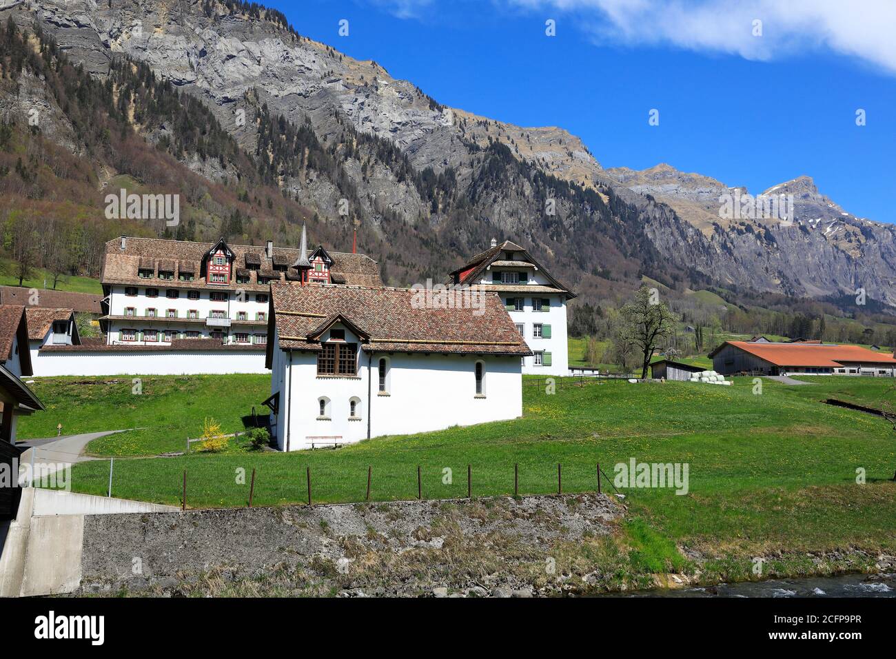 Monastery of St. Josef in the Muota Valley, Switzerland Stock Photo - Alamy