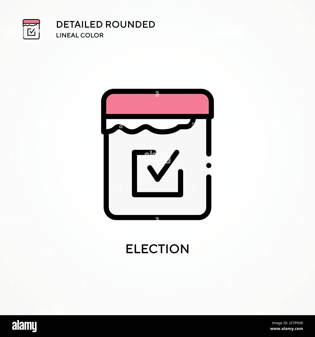 Election vector icon. Modern vector illustration concepts. Easy to edit ...
