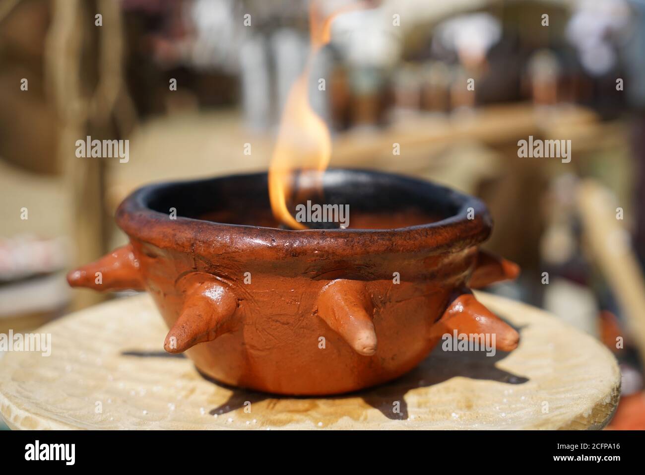 Oil lamp antique clay hi-res stock photography and images - Alamy