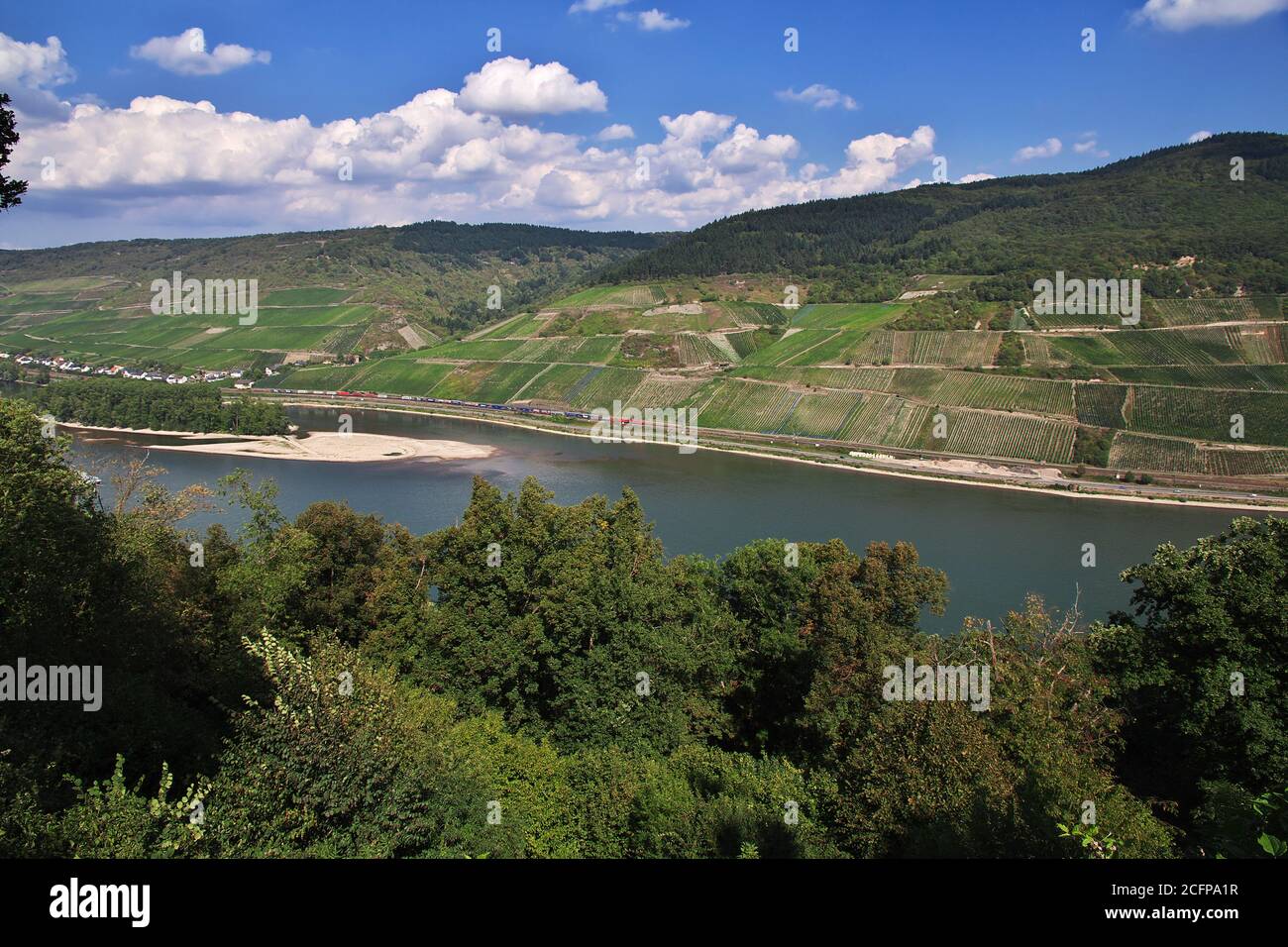 Rhine Valley in west Germany Stock Photo - Alamy