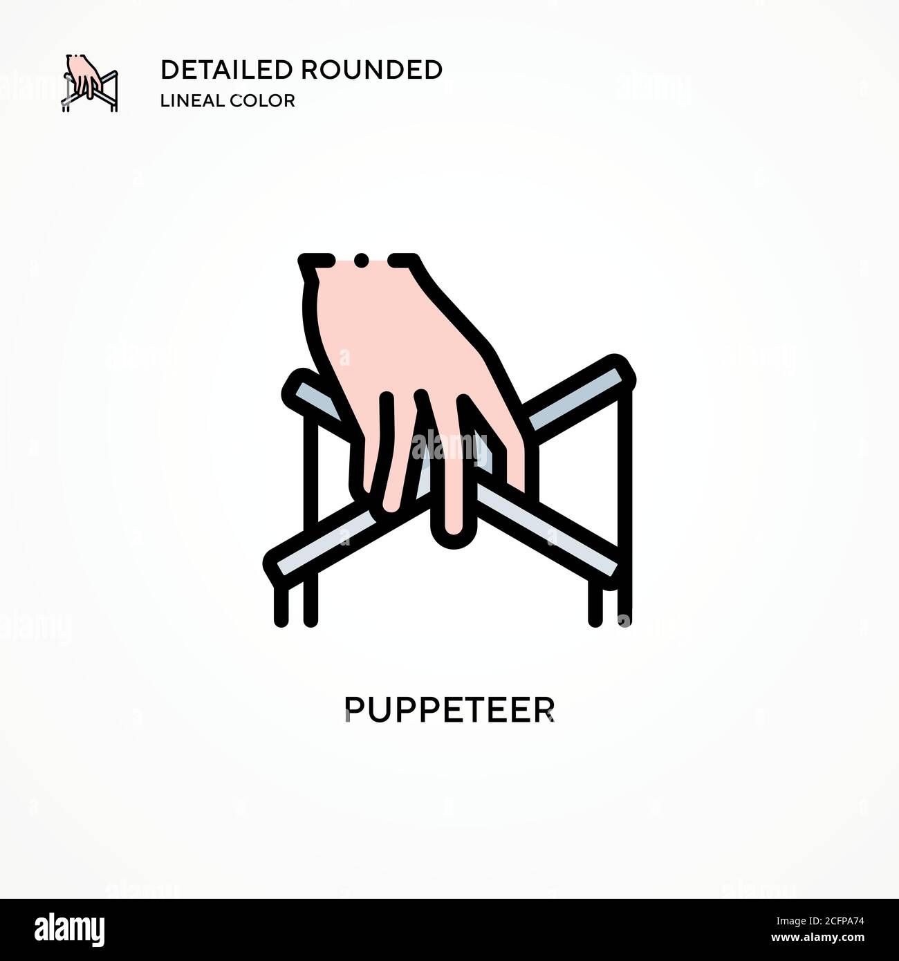 Puppeteer puppets Stock Vector Images - Alamy