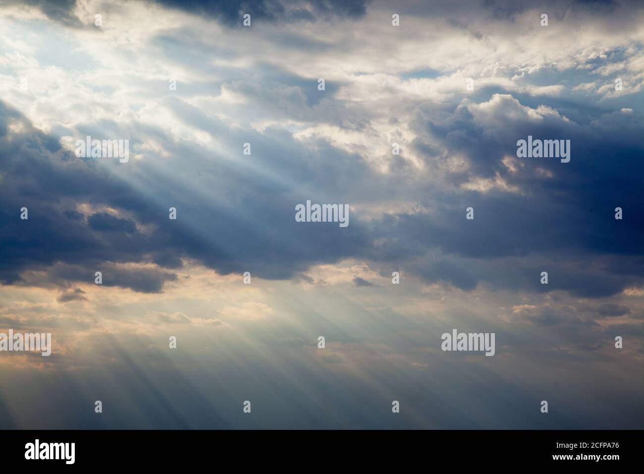 Sun rays in the sky hi-res stock photography and images - Alamy