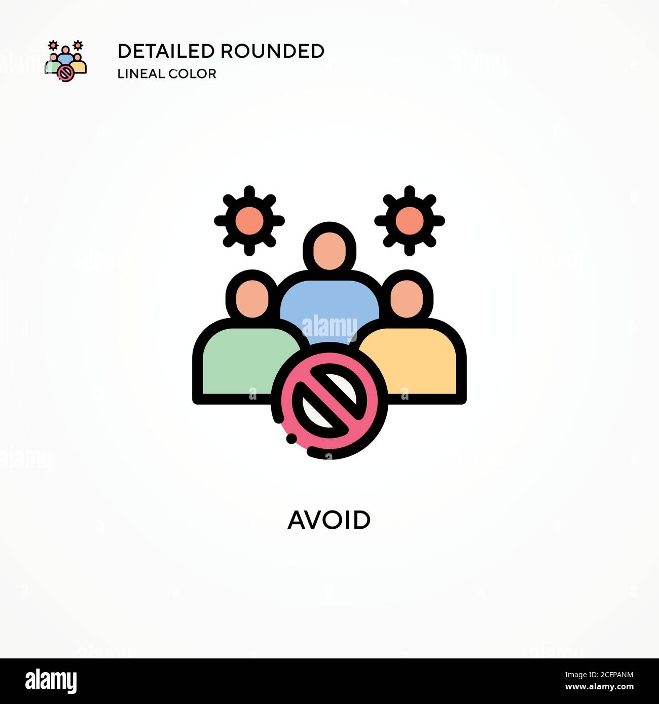 Avoid vector icon. Modern vector illustration concepts. Easy to edit ...