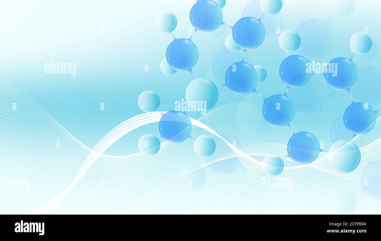 Molecular 3d Vector Structure Molecule Or Atom Scientific Vector