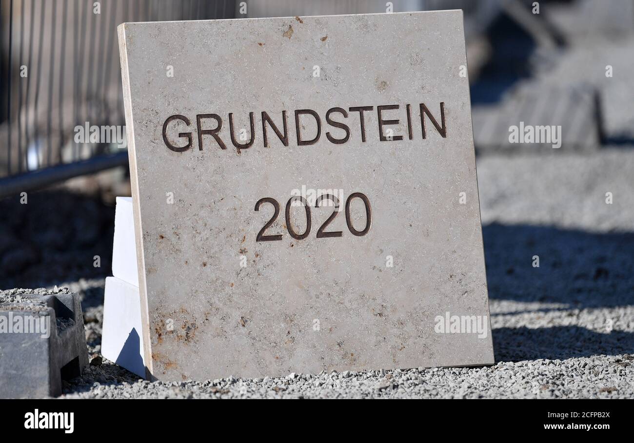 Jena, Germany. 07th Sep, 2020. A stone slab with the inscription ...