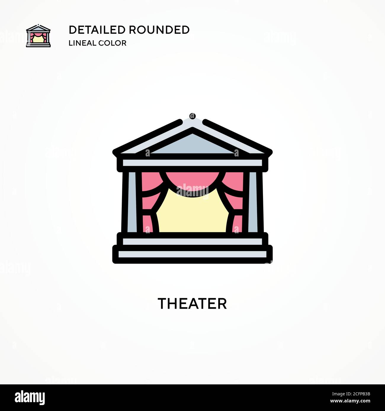 Theater vector icon. Modern vector illustration concepts. Easy to edit ...