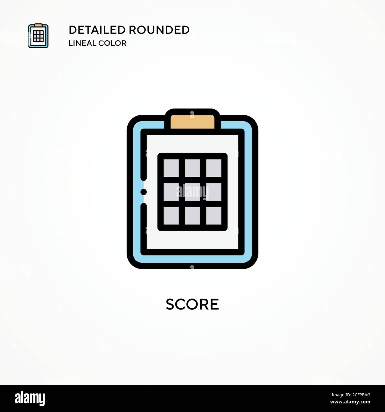 Score vector icon. Modern vector illustration concepts. Easy to edit ...