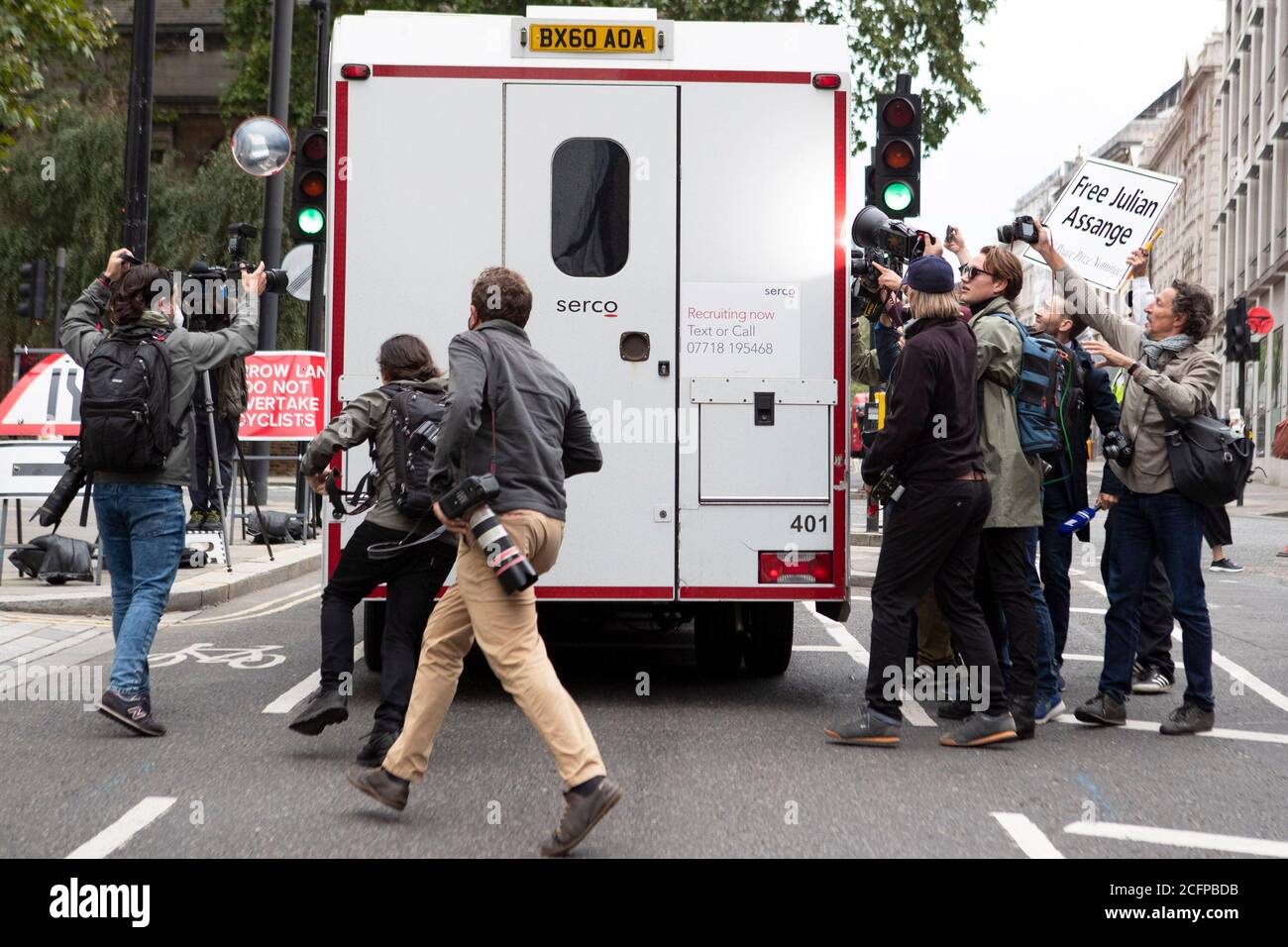 Human rights lawyer jennifer robinson outside old bailey hi-res stock ...