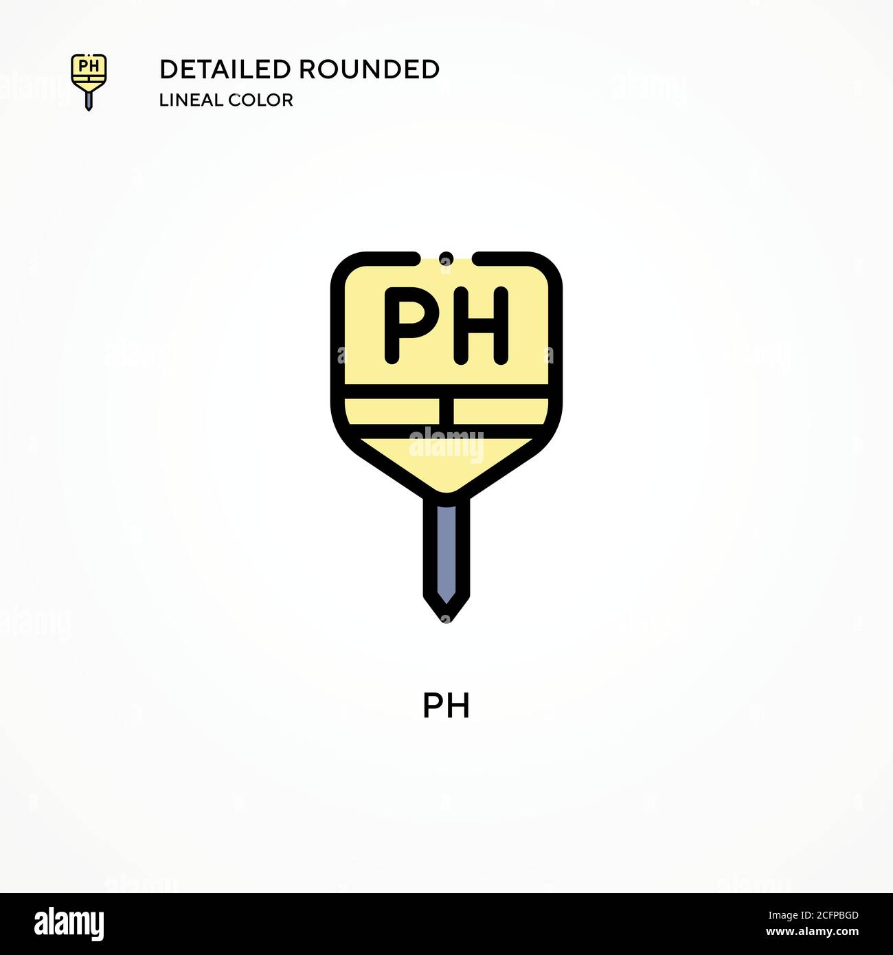 Ph vector icon. Modern vector illustration concepts. Easy to edit and ...