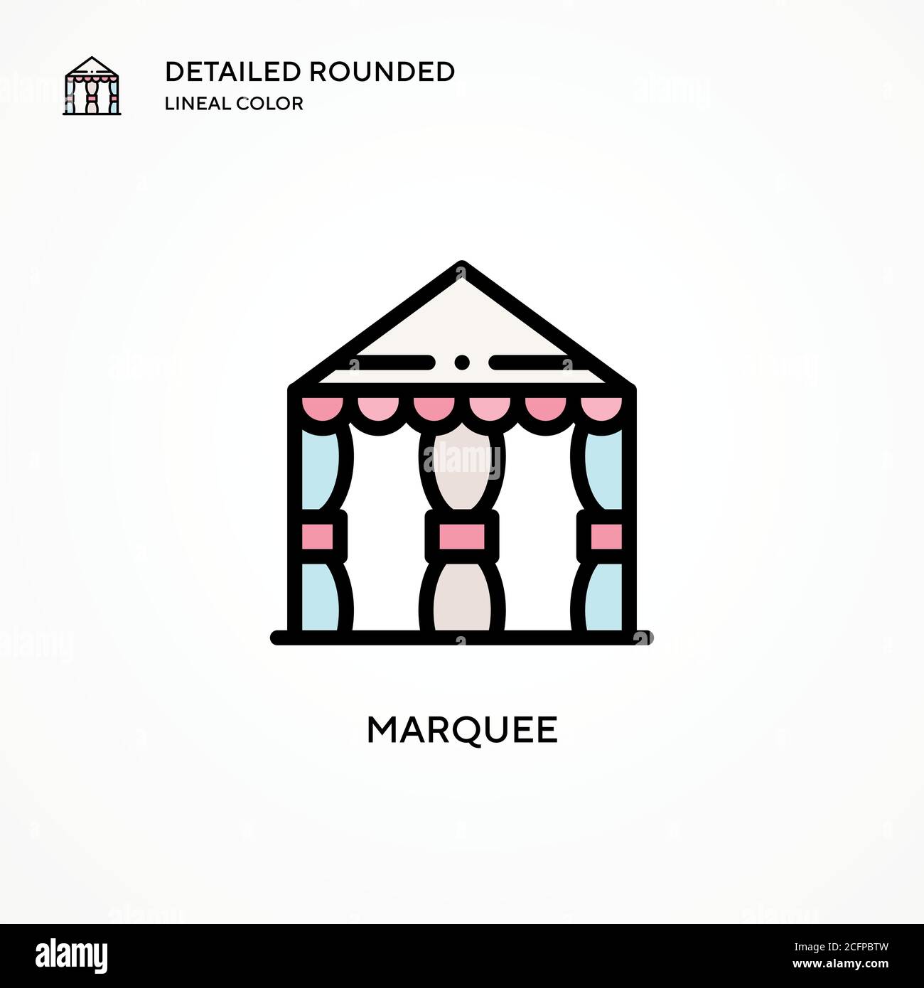 Marquee vector icon. Modern vector illustration concepts. Easy to edit ...