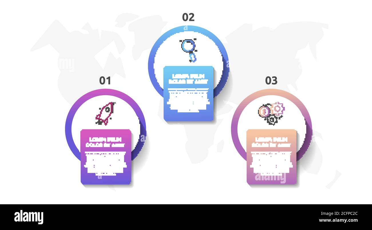 Vector infographic template circles for three label, diagram, graph ...