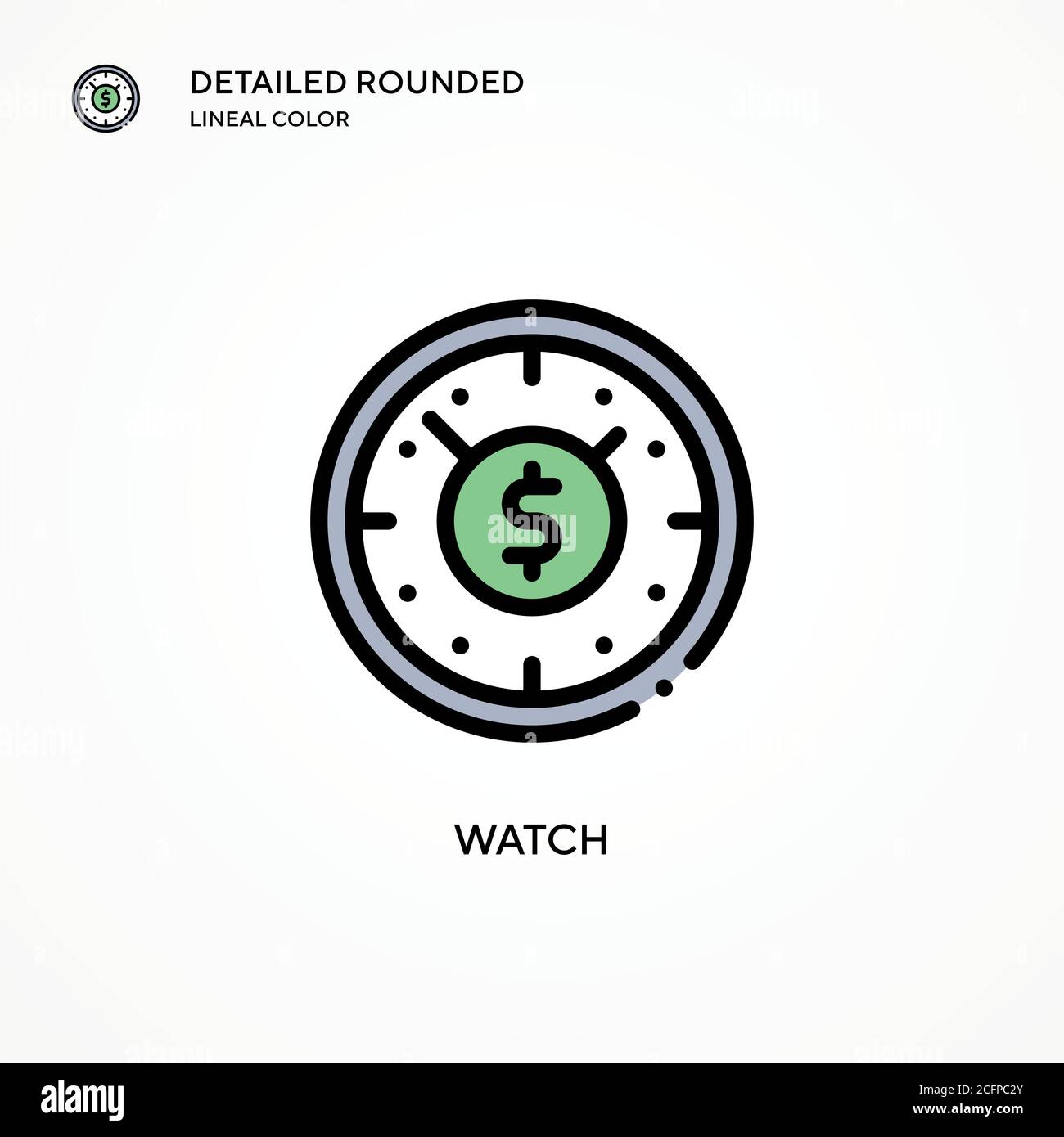 Watch vector icon. Modern vector illustration concepts. Easy to edit ...
