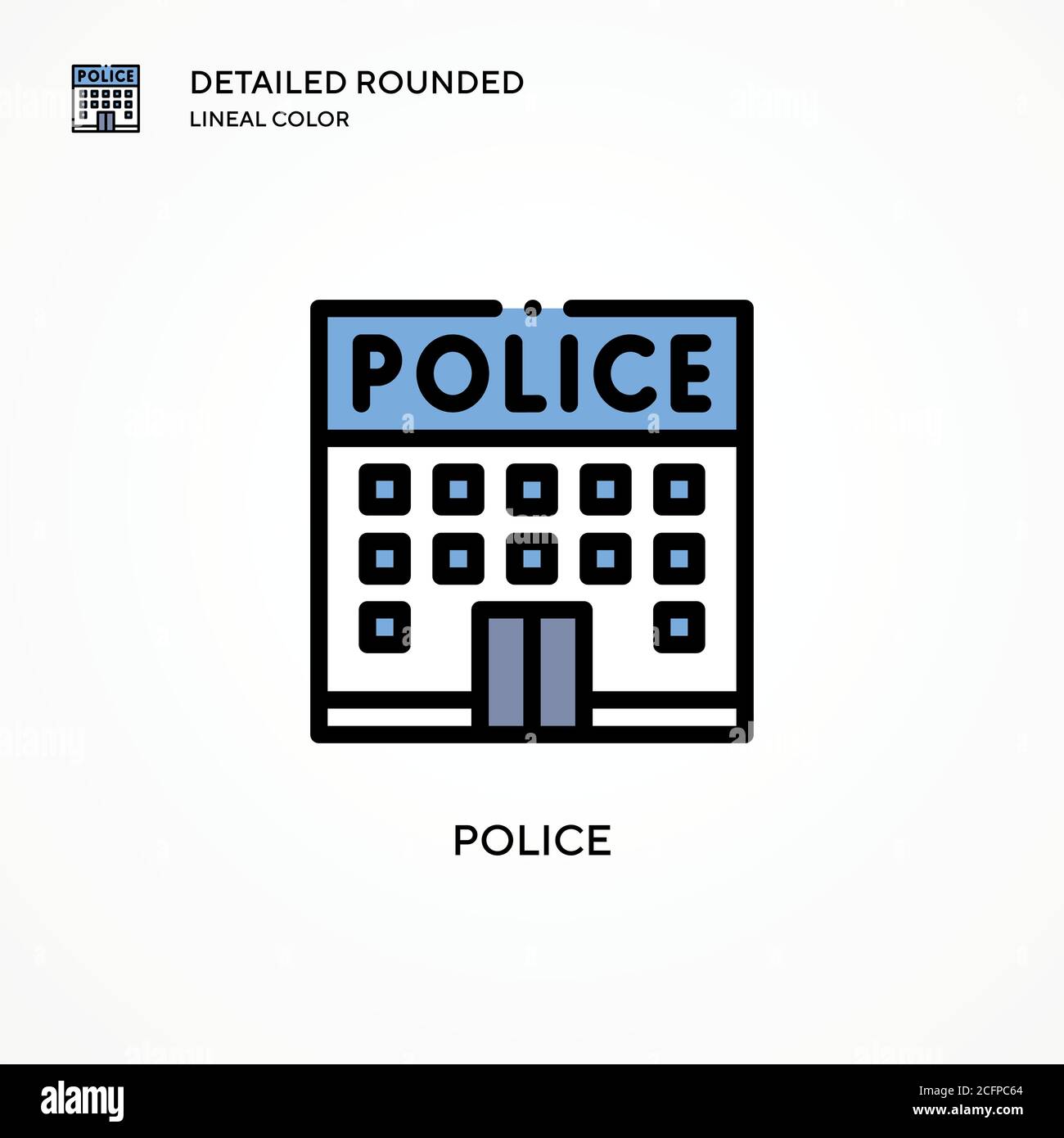 Police vector icon. Modern vector illustration concepts. Easy to edit ...