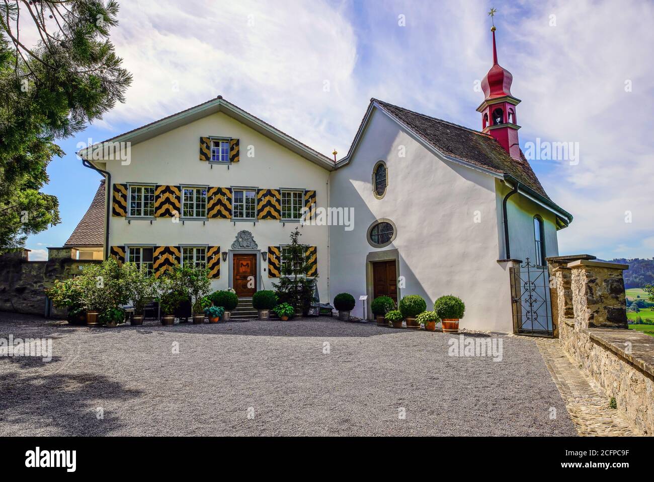 View of Heidegg Castle (Schloss ), canton of Lucerne, Switzerland Stock ...
