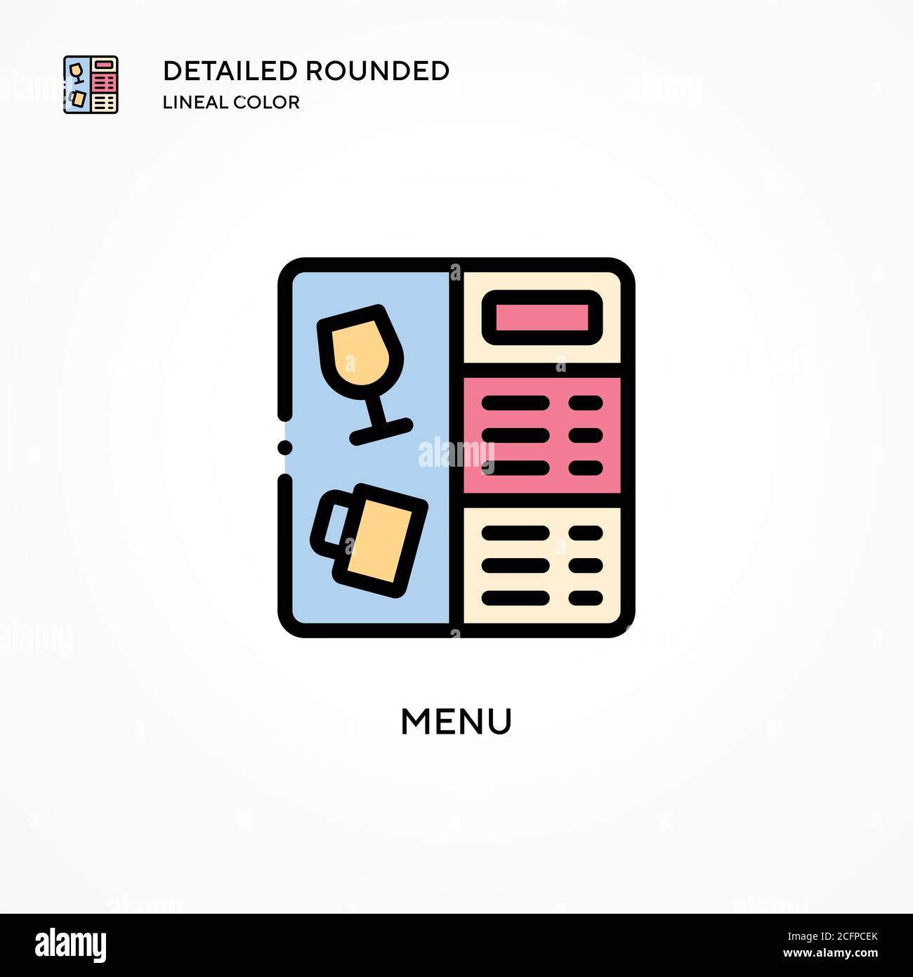 Menu template customize Cut Out Stock Images & Pictures - Alamy