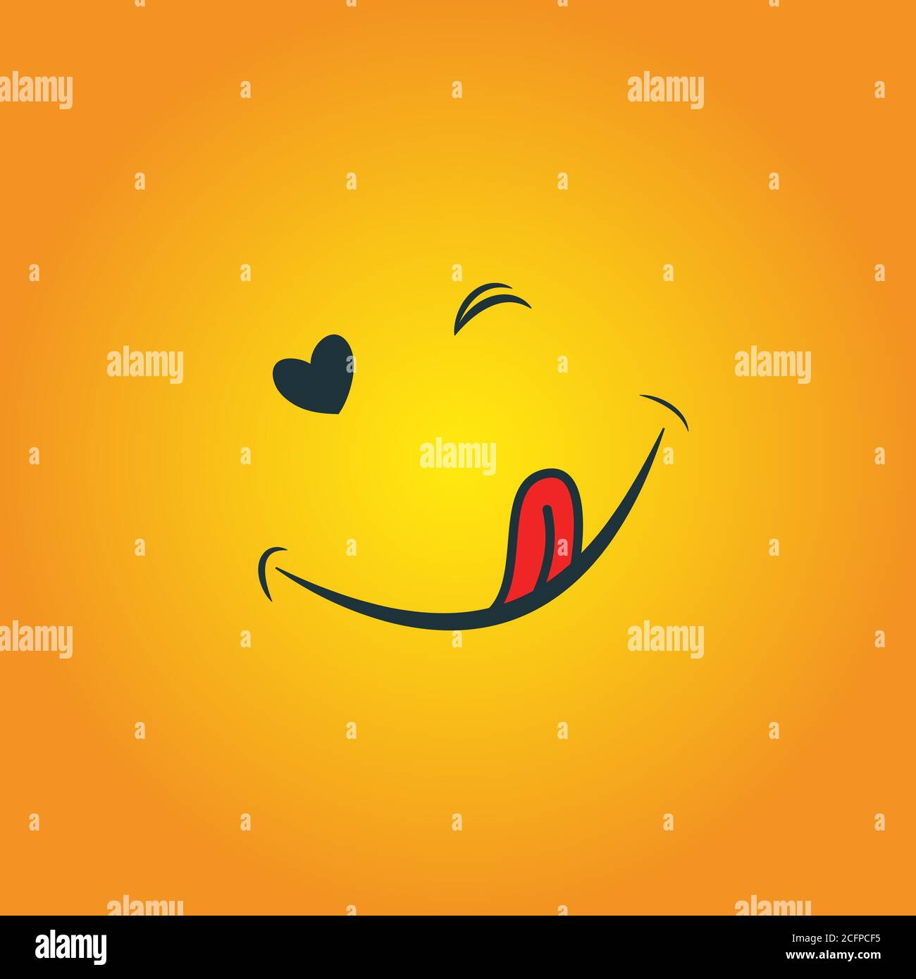 Yummy icon. Hungry smiling face with mouth and tongue emoji. Delicious ...