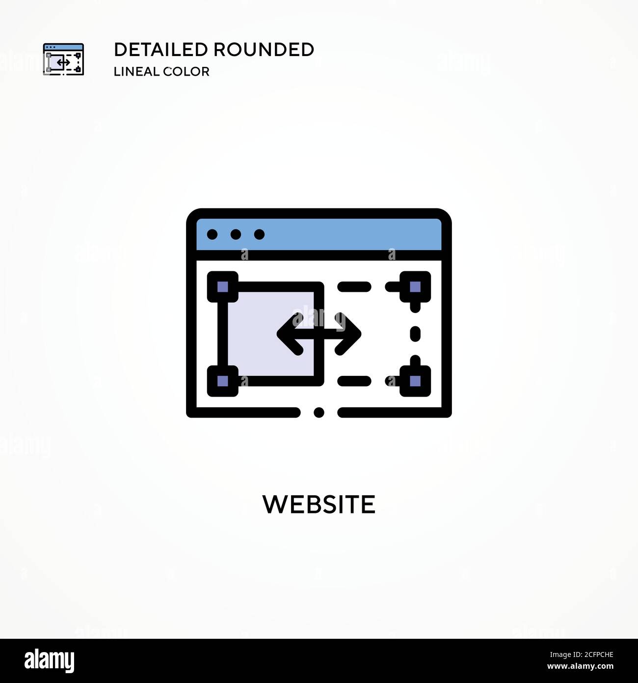 Website vector icon. Modern vector illustration concepts. Easy to edit ...