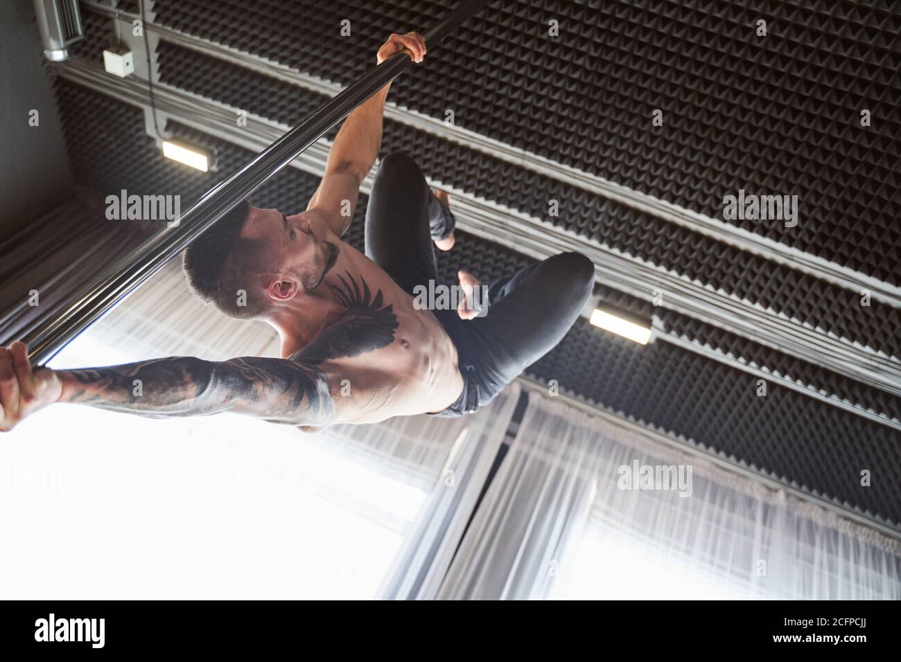 Pole dance gymnastics hi-res stock photography and images - Alamy