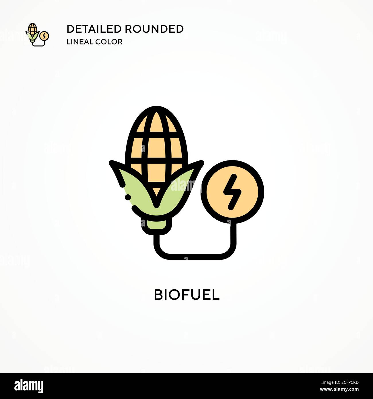Biofuel vector icon. Modern vector illustration concepts. Easy to edit ...