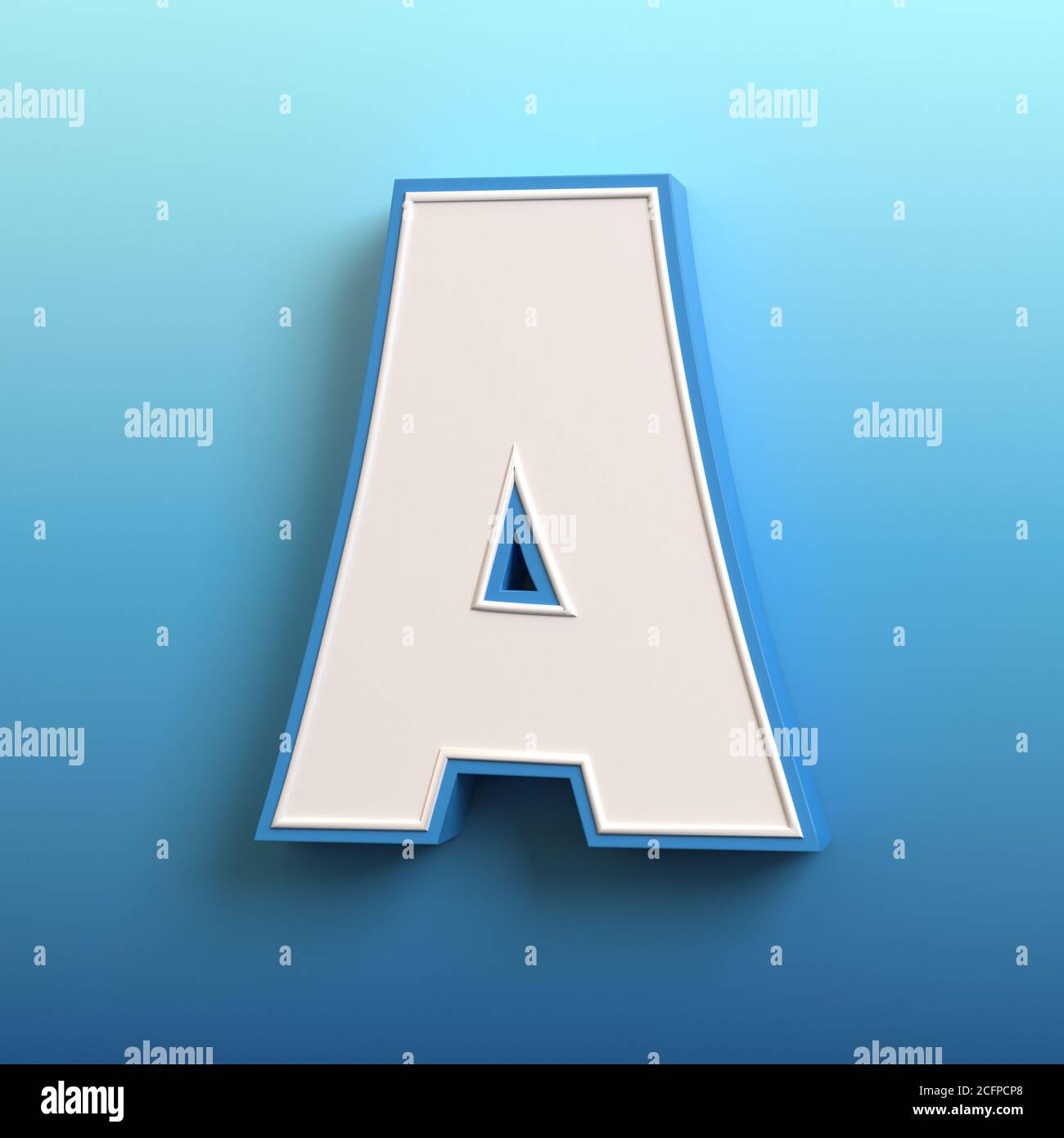 Cartoon 3d font, 3d rendering, letter A Stock Photo - Alamy