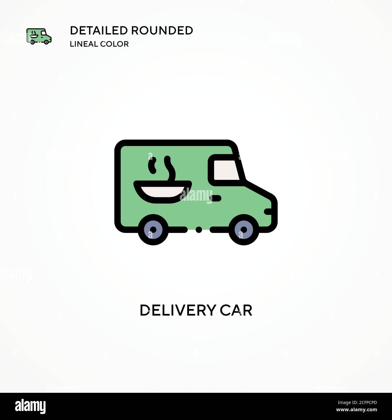Delivery car vector icon. Modern vector illustration concepts. Easy to ...