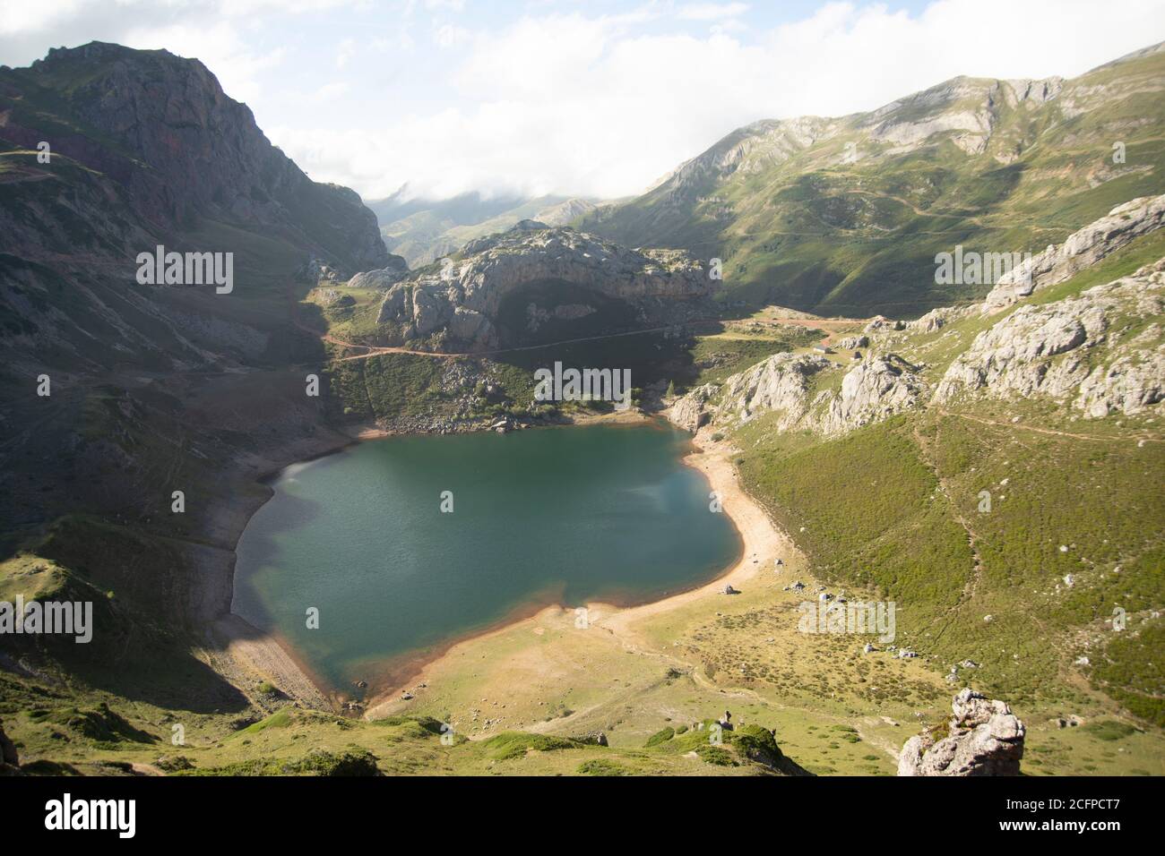 Mountain lake in León, Spain Stock Photo - Alamy