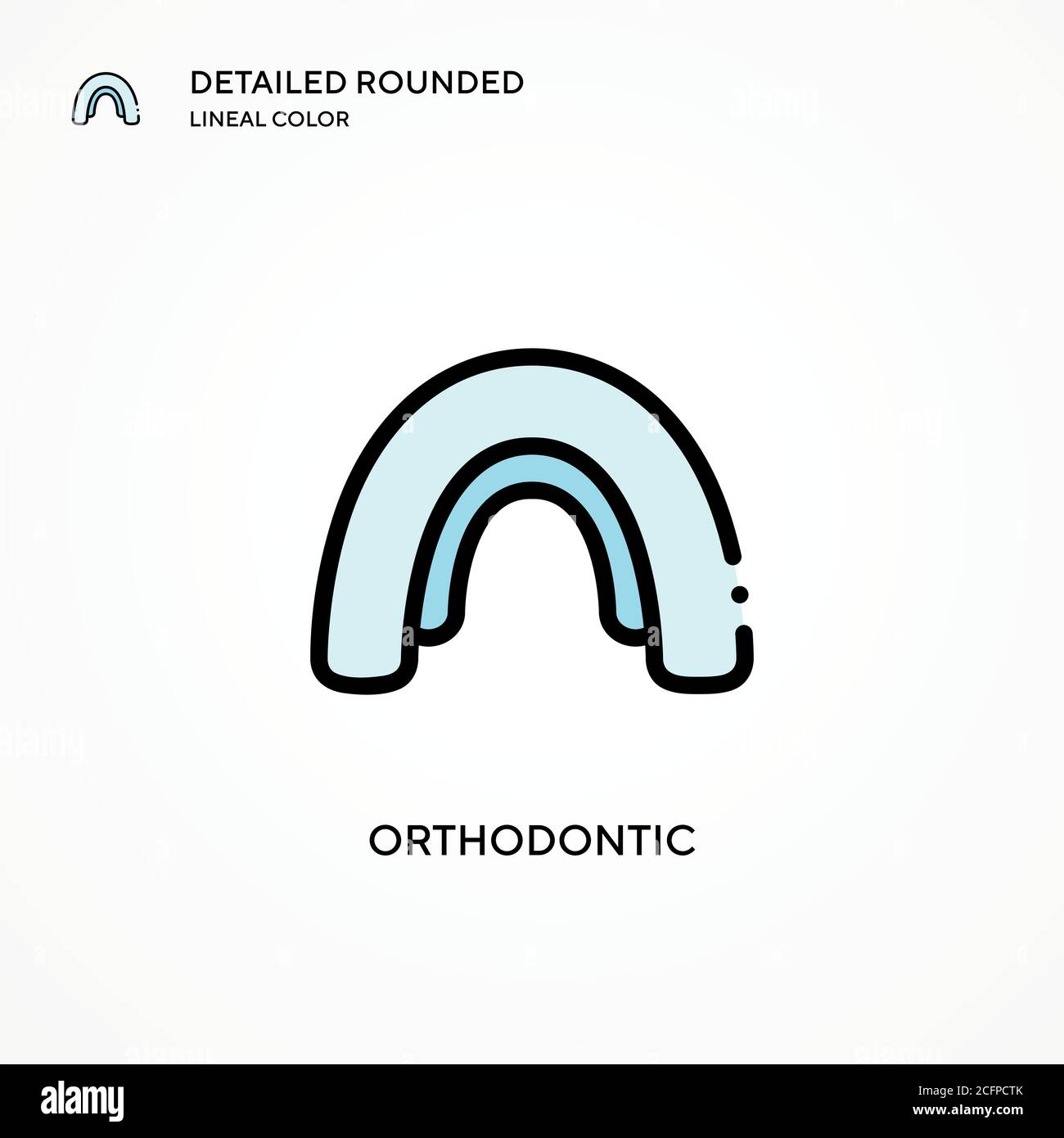 Orthodontic vector icon. Modern vector illustration concepts. Easy to ...