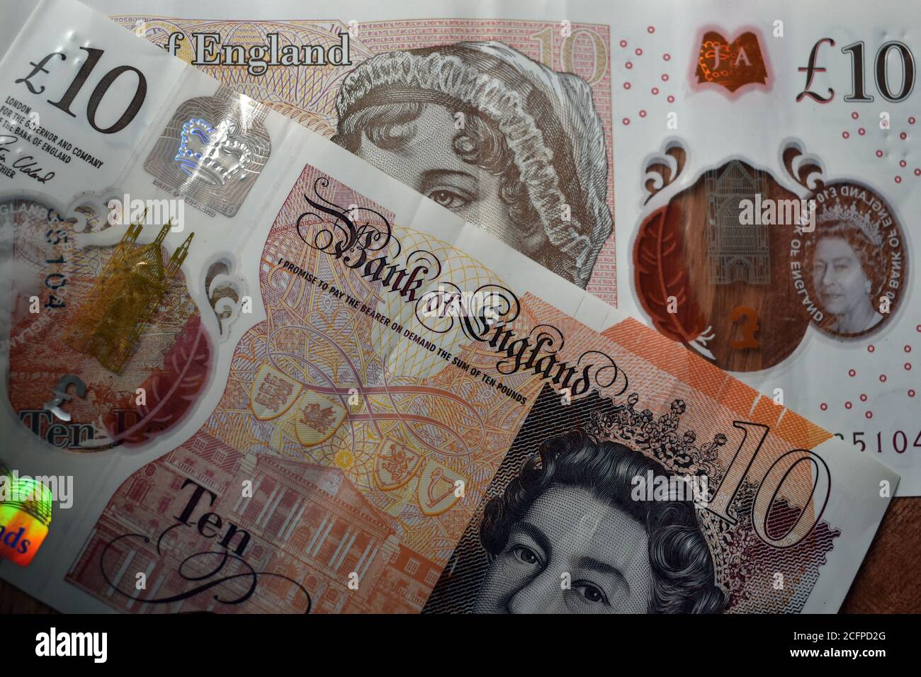 Two Ten Pound Notes Stock Photo - Alamy