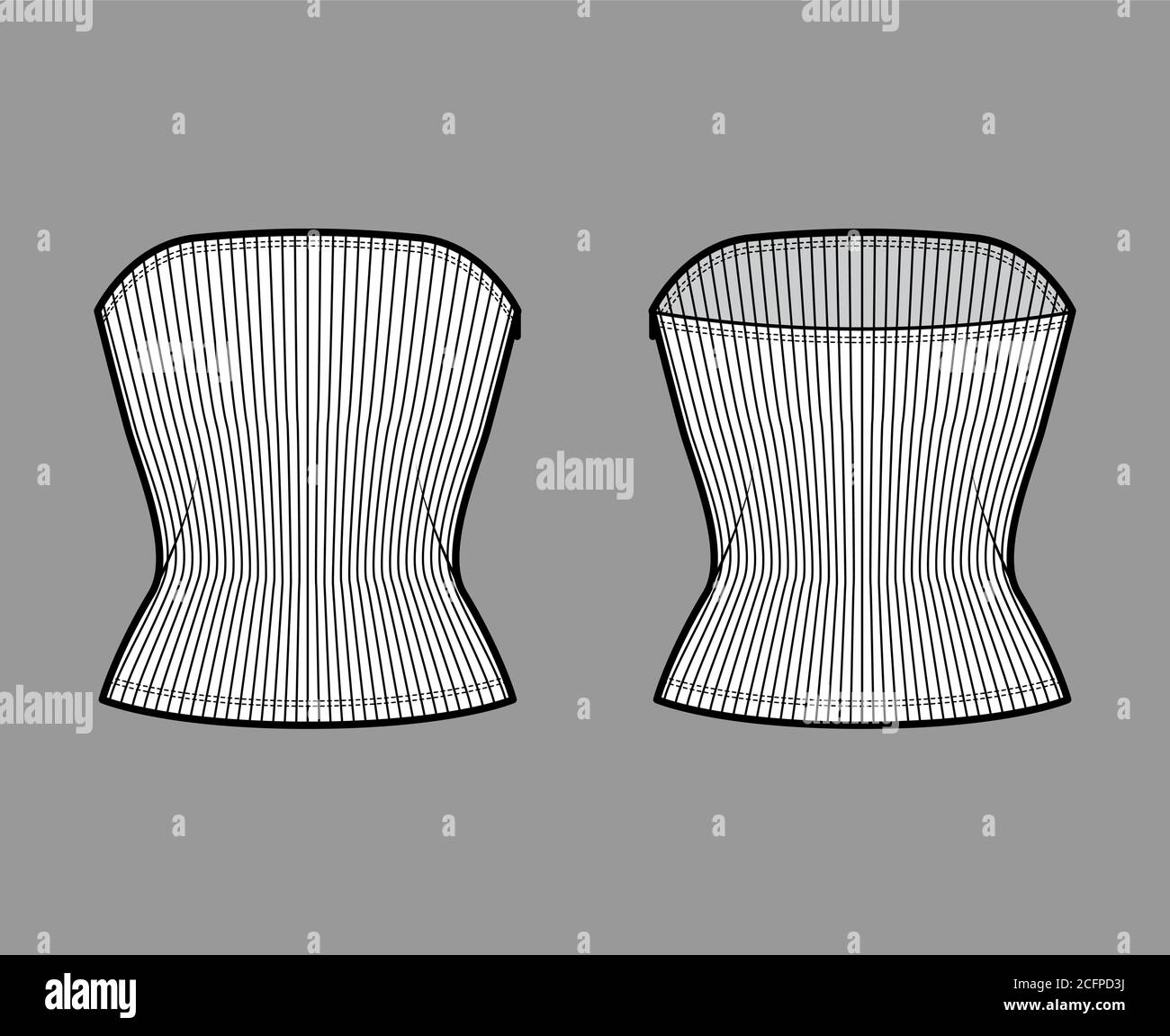 Side ribbed Stock Vector Images - Alamy