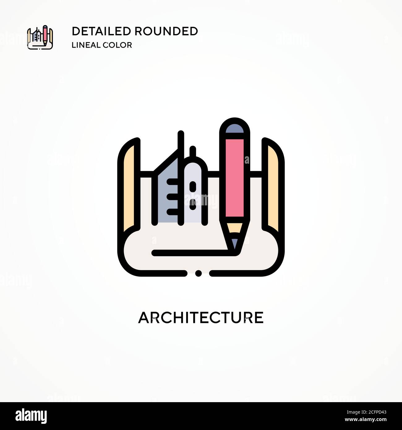 Architecture vector icon. Modern vector illustration concepts. Easy to ...