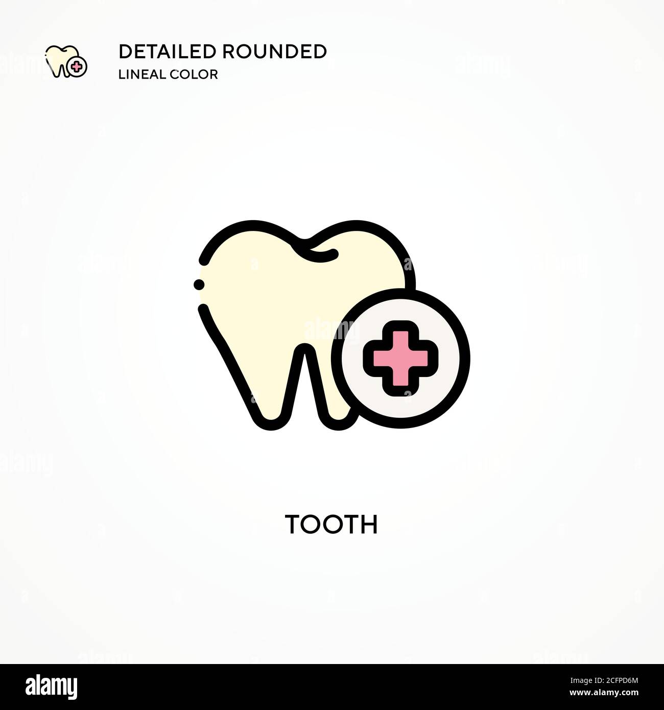 Tooth vector icon. Modern vector illustration concepts. Easy to edit ...
