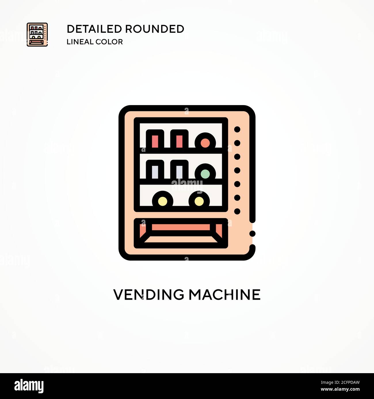 Vending machine vector icon. Modern vector illustration concepts. Easy ...