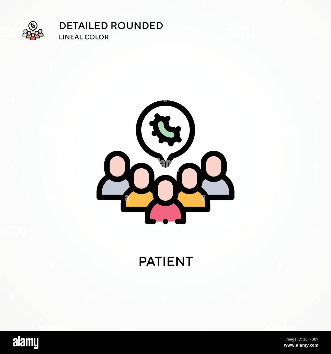 Patient vector icon. Modern vector illustration concepts. Easy to edit ...